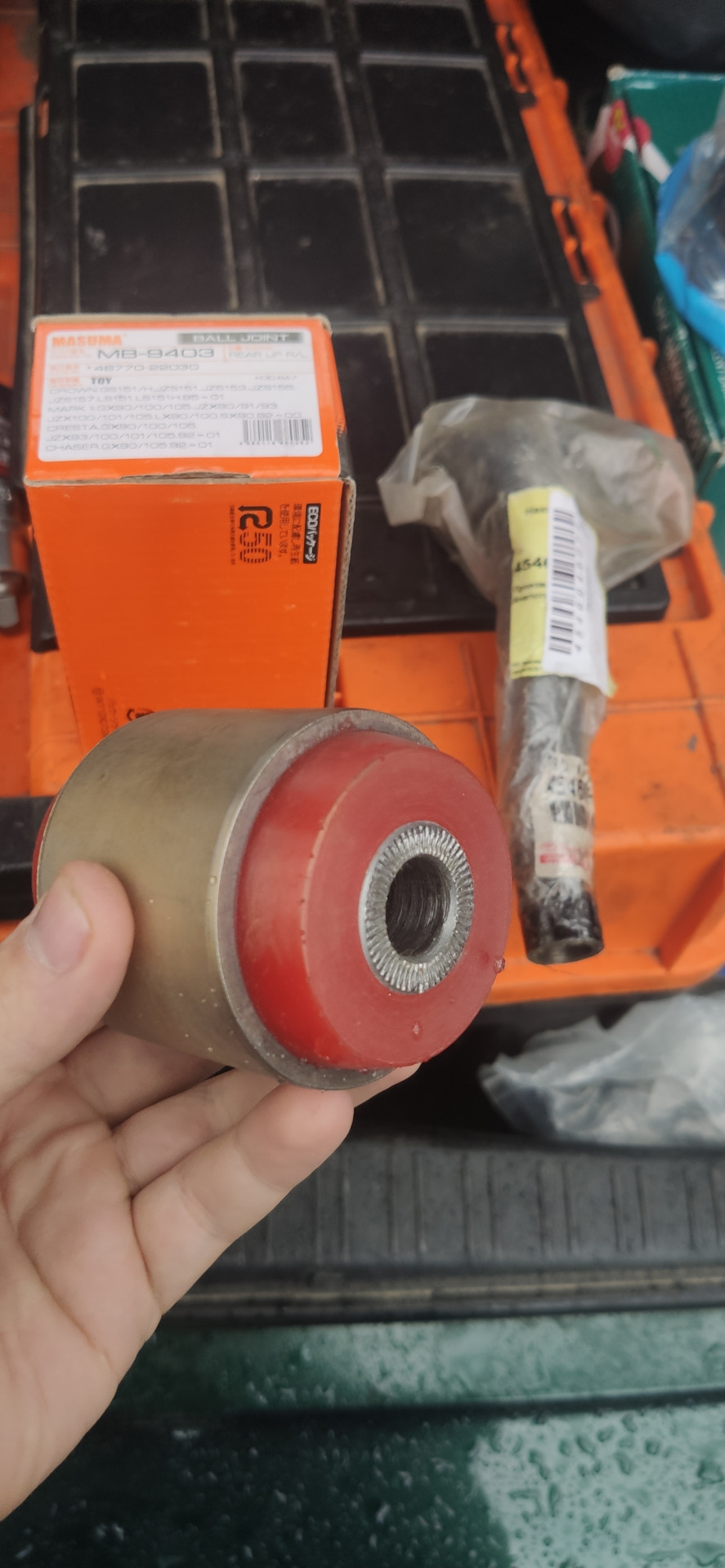 очередное железо в подвеску. когда-нибудь там все будет идеально ...