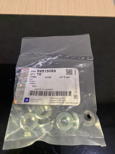 94515069 Гайка CHEVROLET: GM | Запчасти на DRIVE2