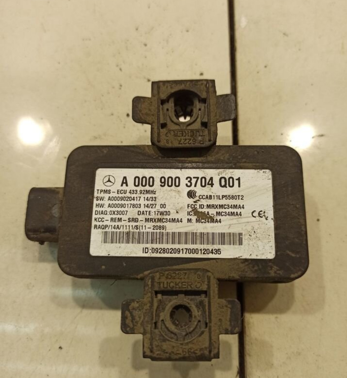 Контроль давления в шинах (RDK) — Mercedes-Benz A-Class (W176), 1,6 л ...