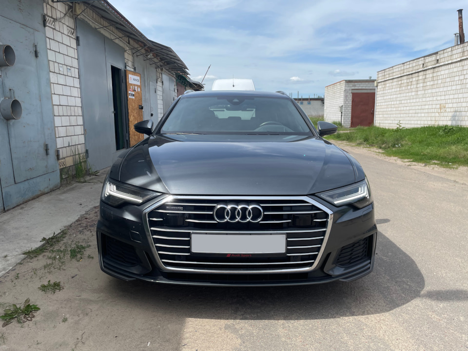 🦎 5. Номерные рамки Audi Sport — Audi A6 Avant (C8), 3 л, 2019 года ...