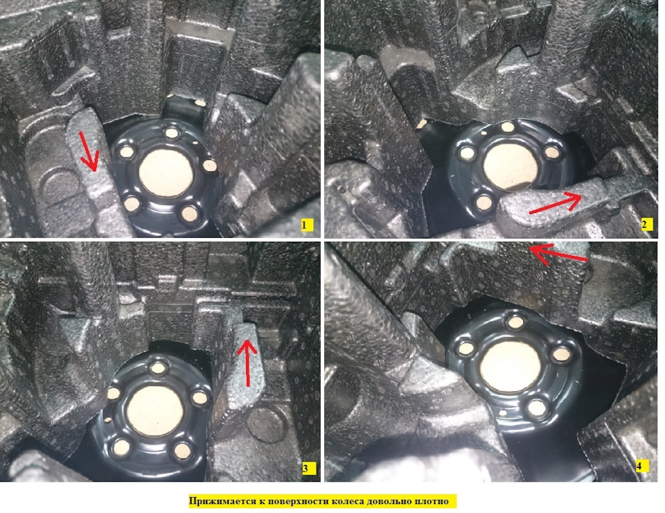 Органайзер запасного колеса от R15 5JA012115F в колесо R14 вместо ...