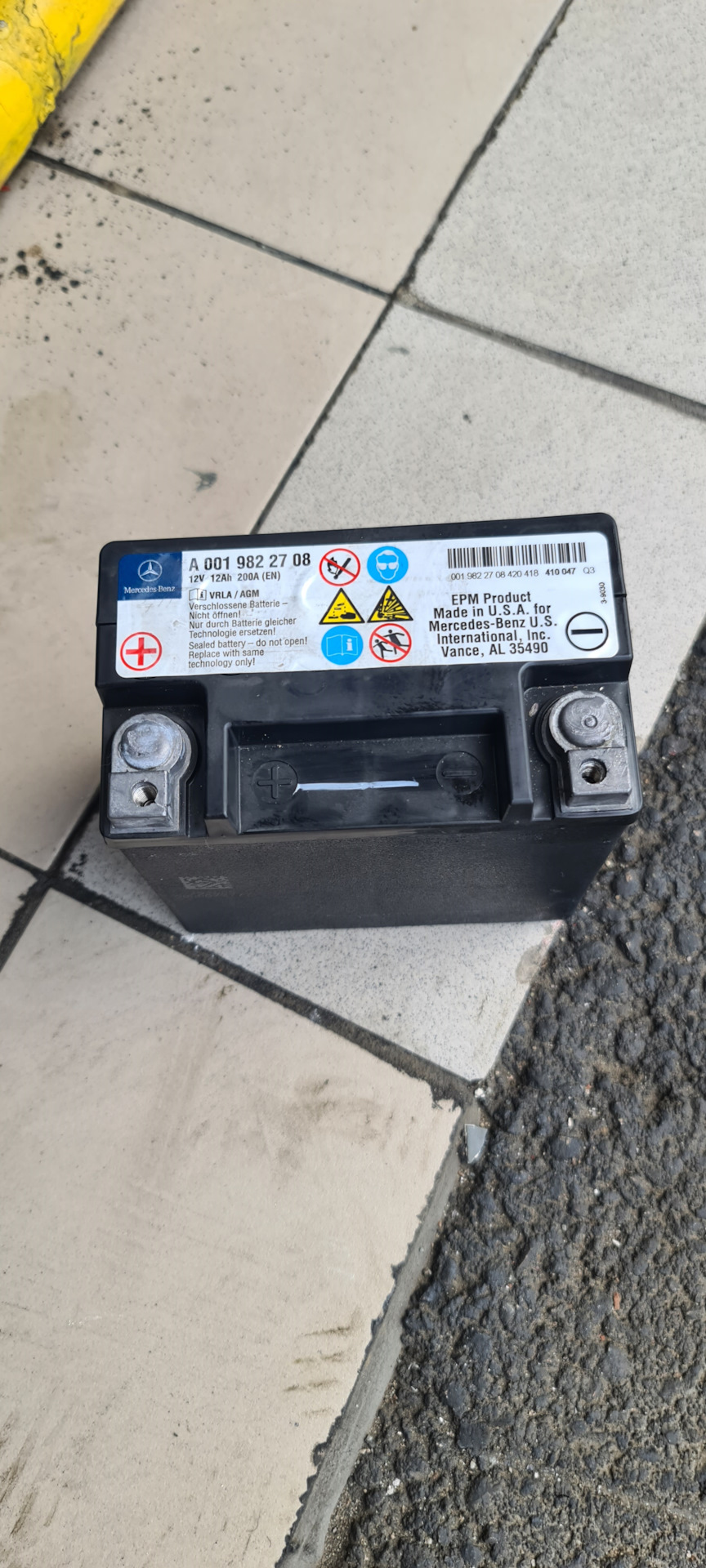 Замена аккумуляторов — Mercedes-Benz GL-Class (X166), 3 л, 2015 года ...