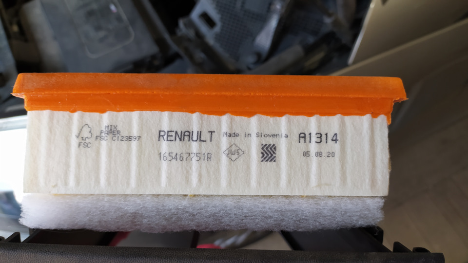 165467751R Фильтр возд RENAULT | Запчасти на DRIVE2