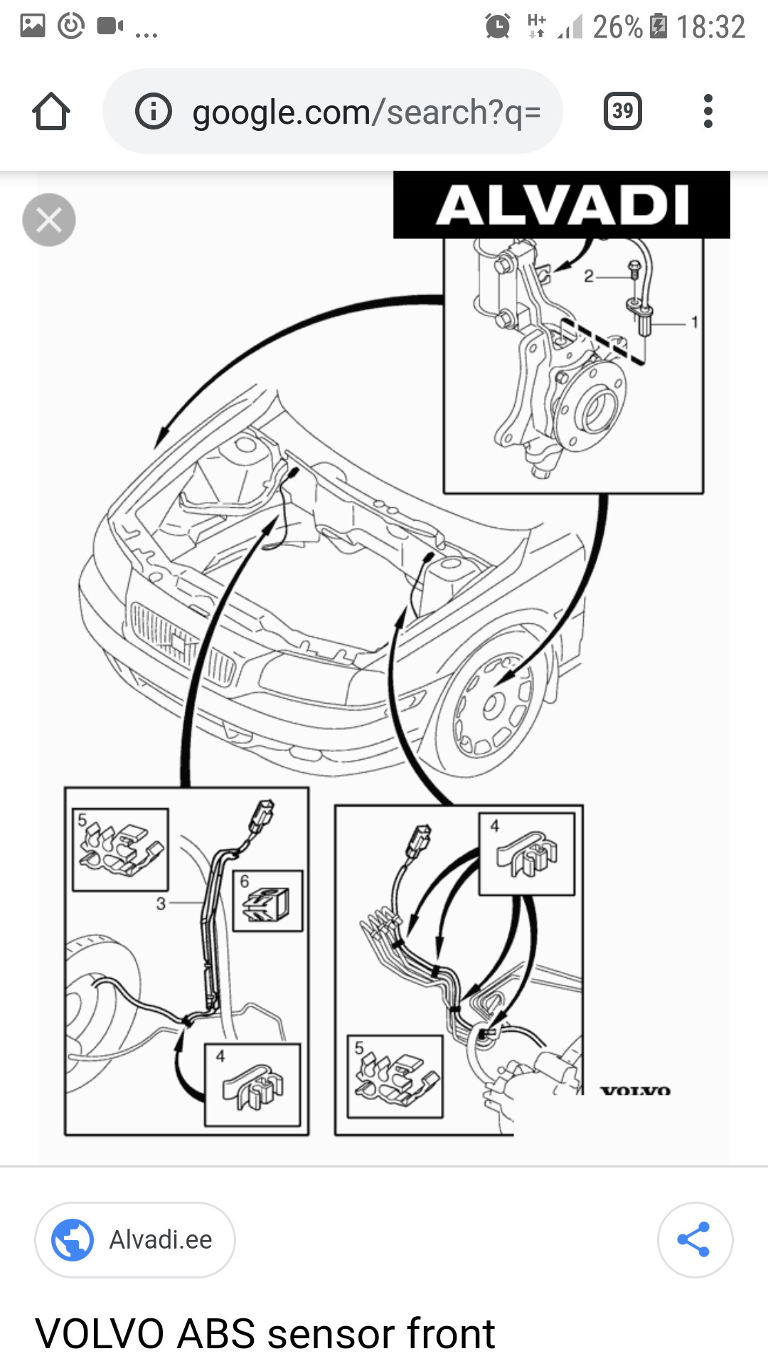 Замена насоса омывателя фар и короба датчика ABS — Volvo S60 (1G), 2,4 ...