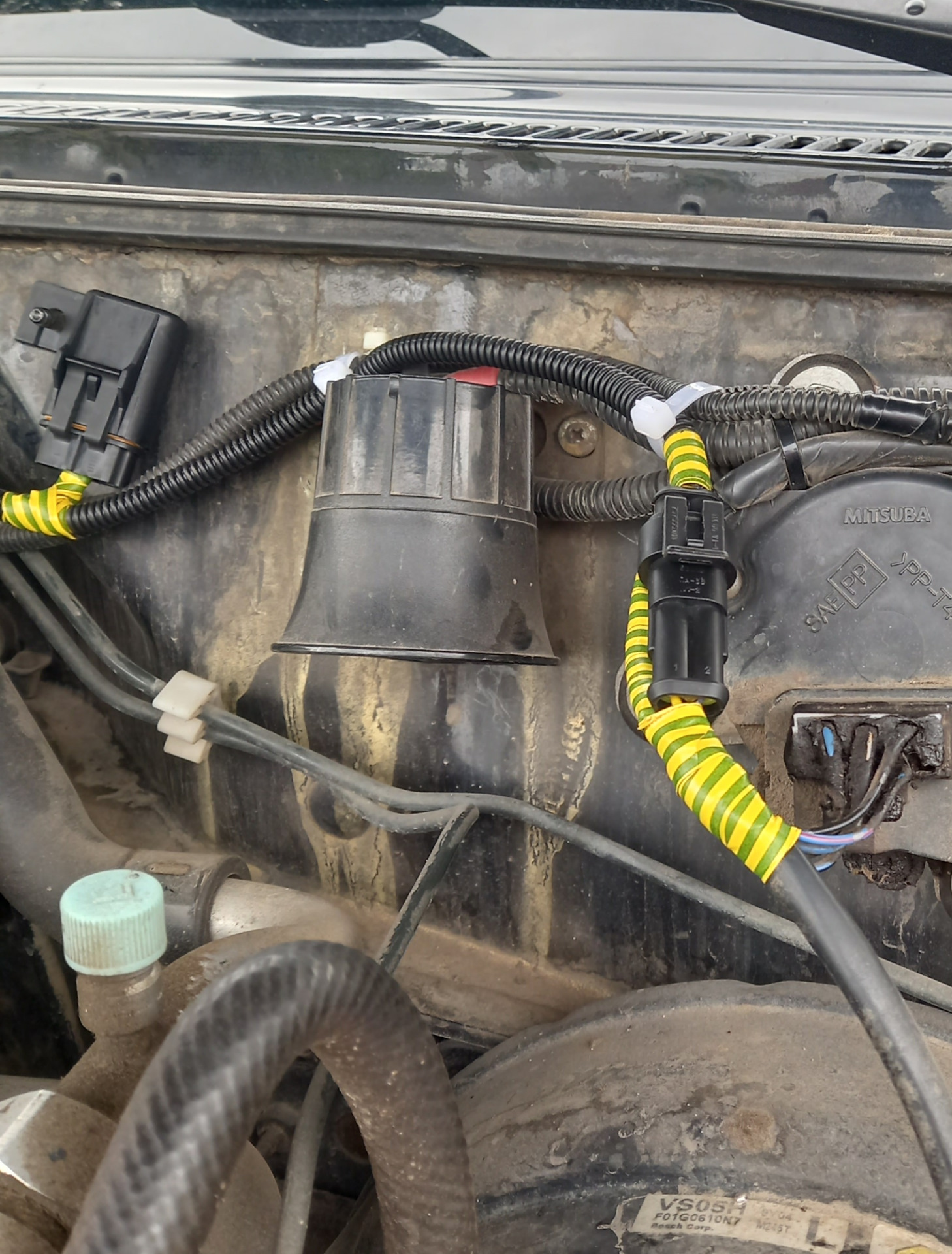 Подключение вентилятора интеркуллера. — Nissan Patrol (Y61), 3 л, 2009 ...