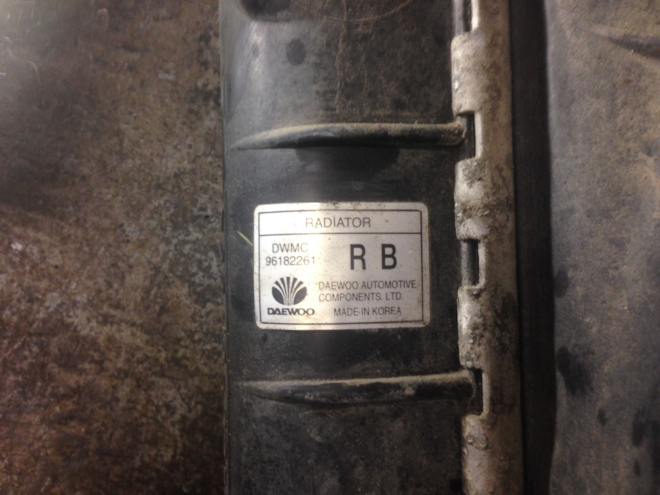 96182261 Радиатор, охлаждение двигателя GM | Запчасти на DRIVE2