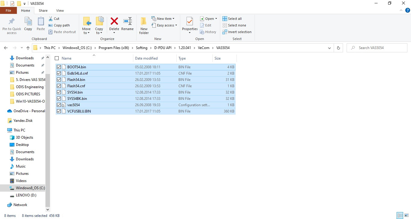 Китайский VAS5054A и установка ODIS (Service 7.2.1 & Engineering 12.2 ...