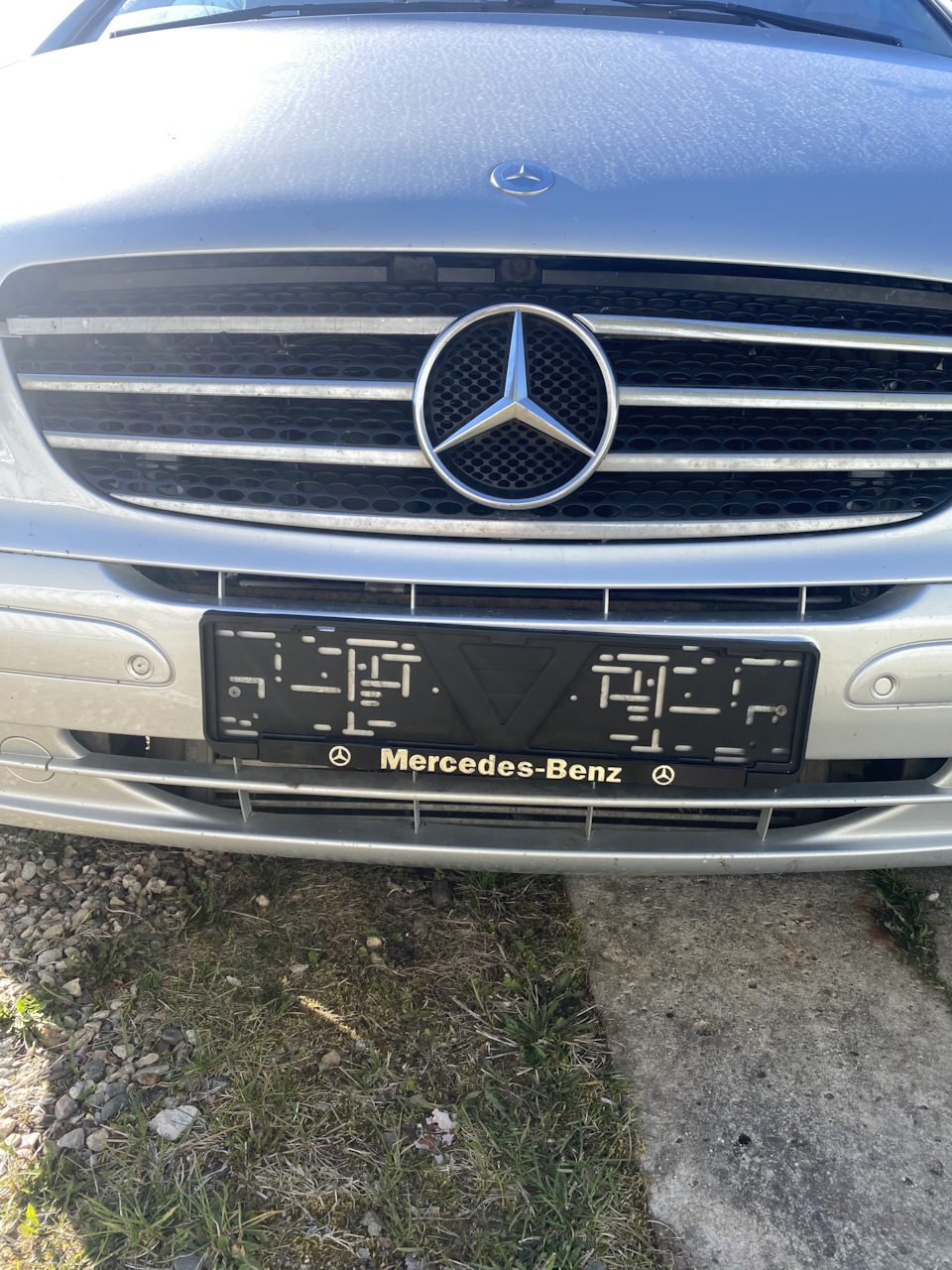 Обновил и установил эмблемы и рамки — Mercedes-Benz Viano (W639), 3 л ...