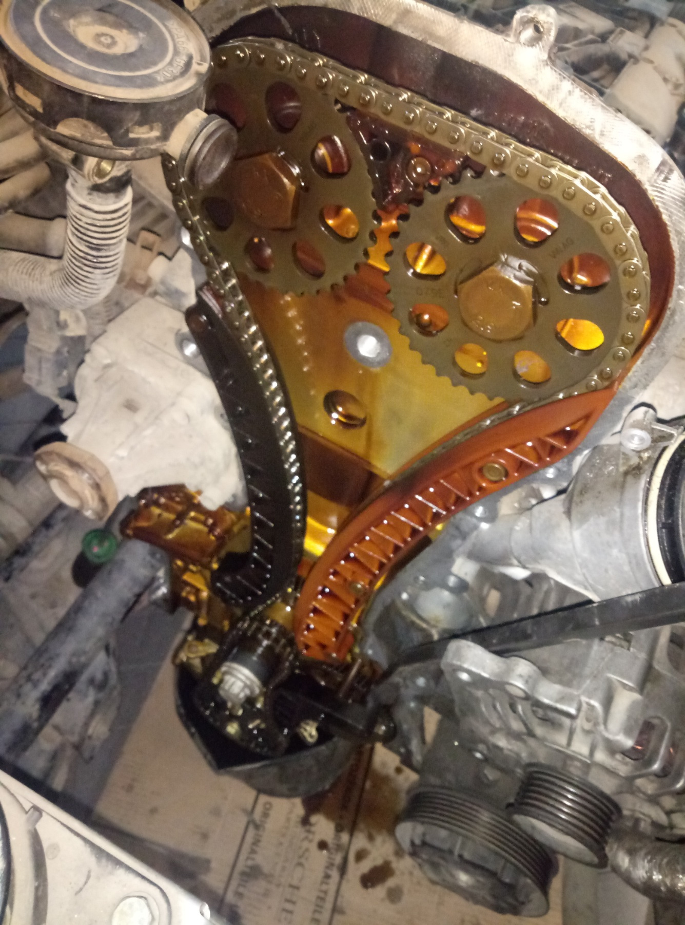 Замена цепи 1.2 AZQ — Skoda Fabia Mk1, 1,2 л, 2003 года | визит на ...