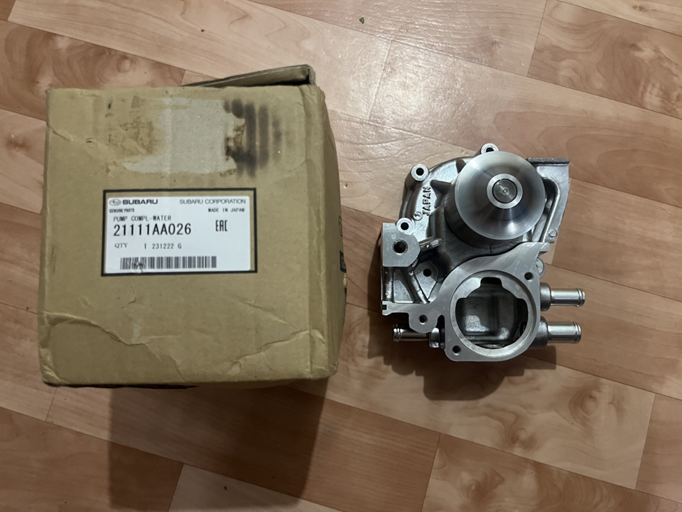 Помпа ревизии 21111AA026 — Subaru Impreza WRX (GD/GG), 2,5 л, 2006 года ...