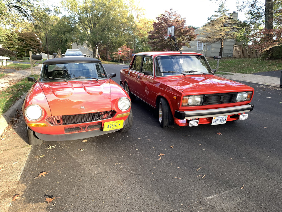 Тест драйв Fiat 124 Spider — Lada 2105, 1,3 л, 1988 года | встреча | DRIVE2