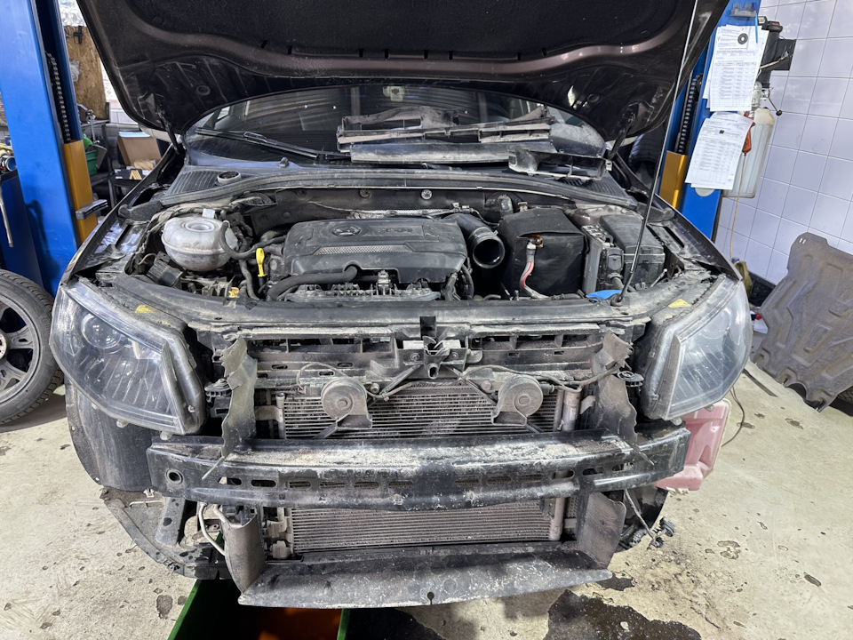 Мойка радиаторов интеркулера — Skoda Octavia A7 Mk3 1 8 л 2014 года