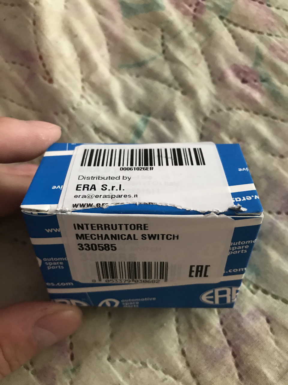 330585 Датчик, температура охлаждающей жидкости ERA | Запчасти на DRIVE2