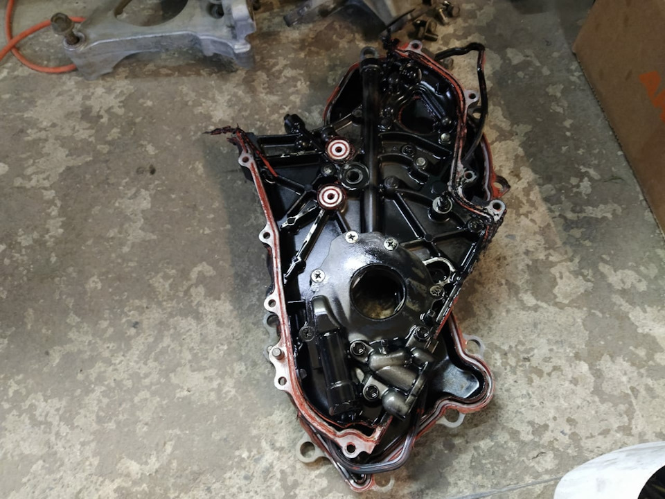 Замена цепей ГРМ YD 22 136 ЛС, 2006 г. — Nissan X-Trail I (t30), 2,2 л ...