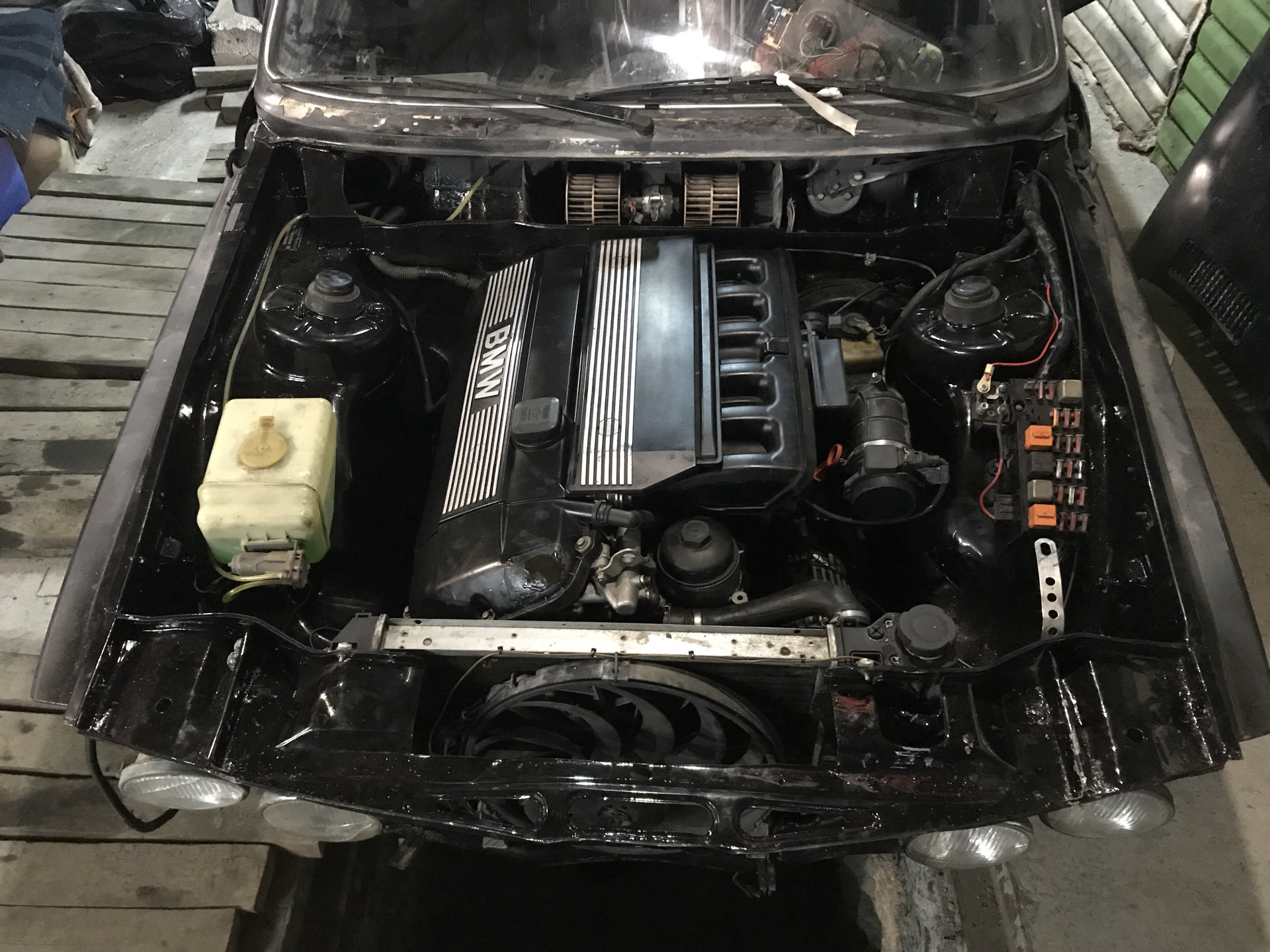 Swap E21 M52 B25 TU — BMW 3 series (E21), 2,5 л, 1975 года | тюнинг | DRIVE2