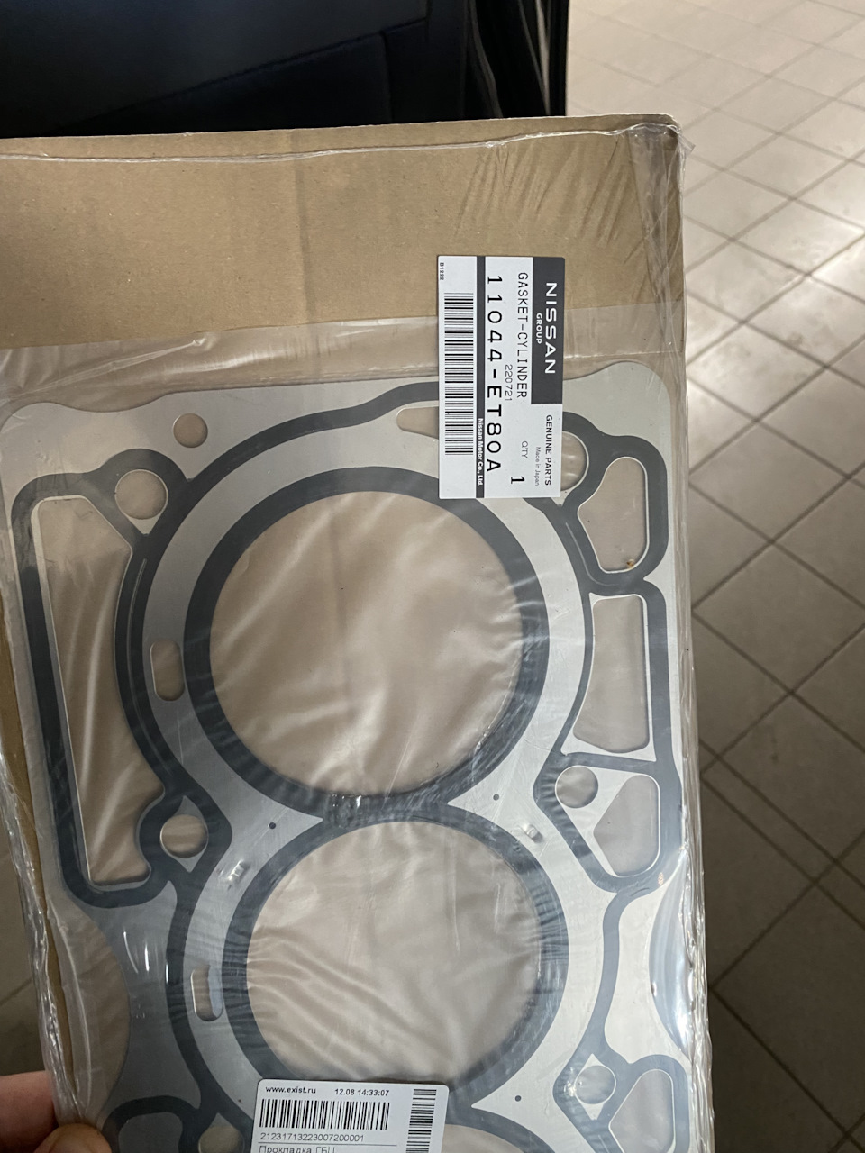 11044ET80A Прокладка, головка цилиндра NISSAN INFINITI | Запчасти на DRIVE2