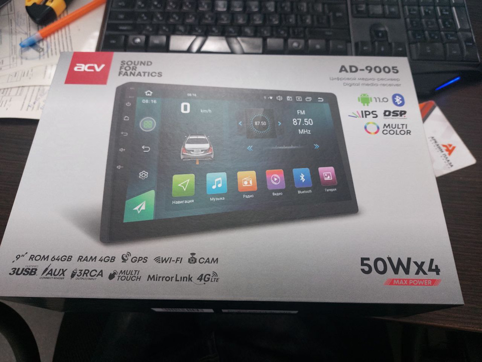 Магнитола на андроид. ACV AD-9005 9" — Renault Megane II, 1,6 л, 2008 года | автозвук | DRIVE2