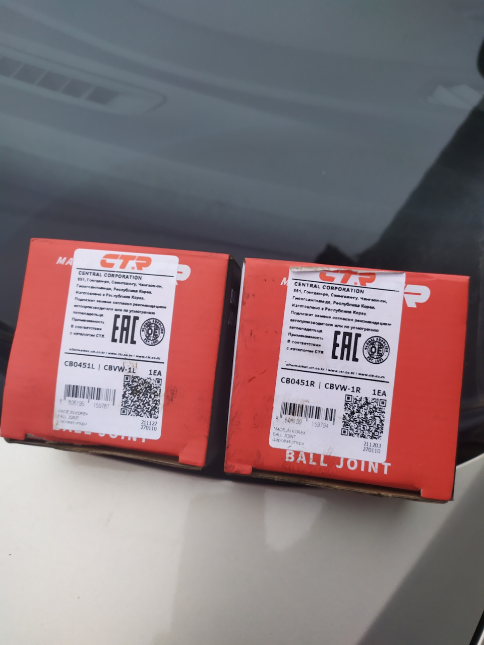 CB0451R Опора шаровая передняя правая CTR | Запчасти на DRIVE2