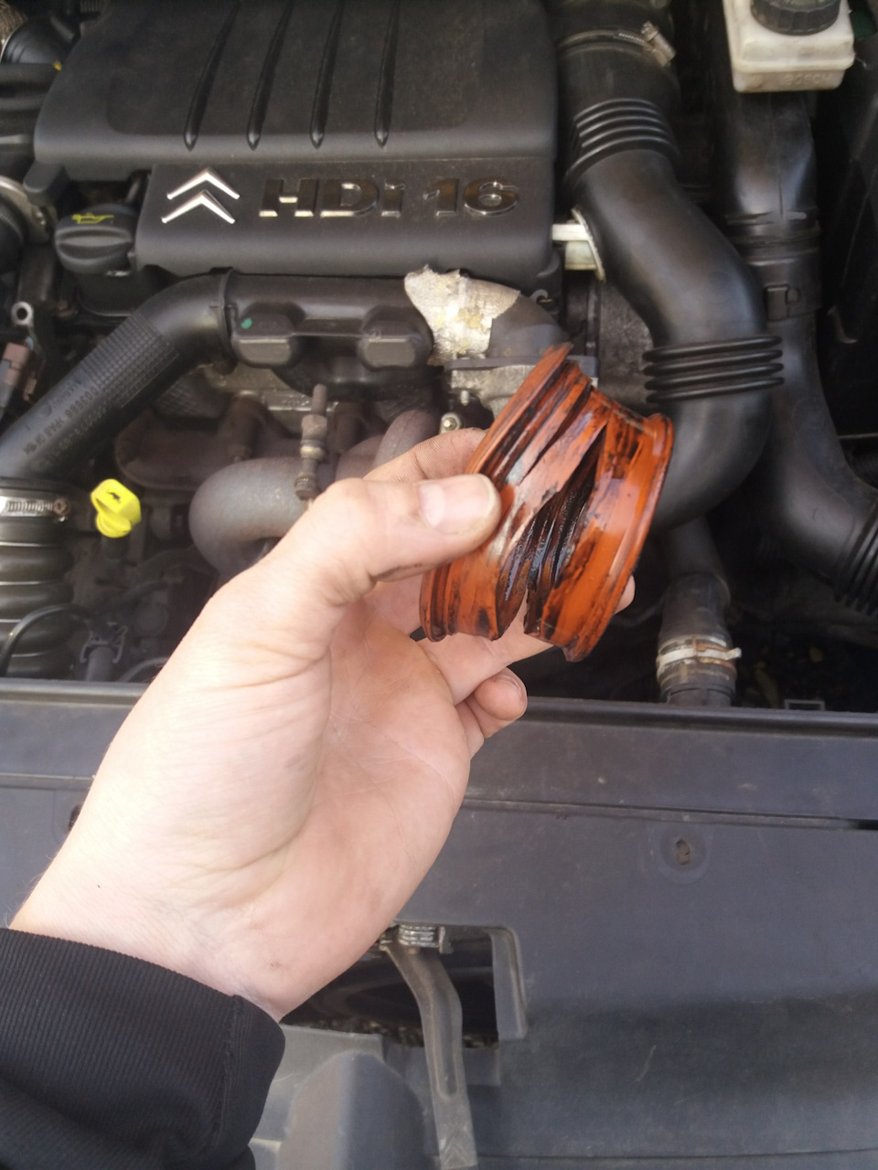 Уплотнительное кольцо турбины — Citroen C4 (1G), 1,6 л, 2005 года ...