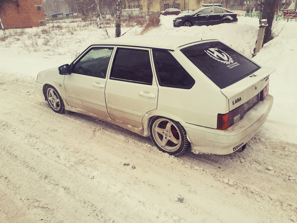 Зимняя резина липучка Hankook🥾 — Lada 2114, 1,6 л, 2012 года | шины ...