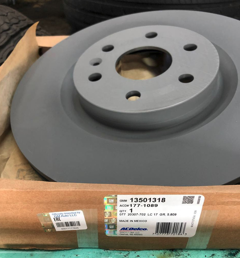 13501318 Диск тормозной передний / Cadillac SRX 10~ GM | Запчасти на DRIVE2
