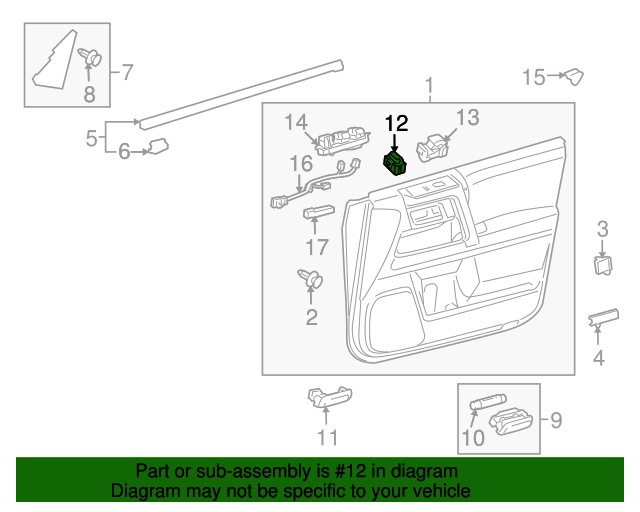 8493012250 Кнопка центрального замка TOYOTA LEXUS | Запчасти на DRIVE2