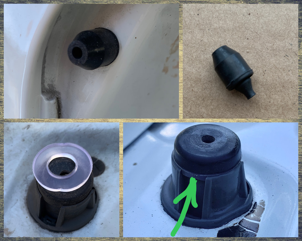 Устранение дребезжания капота, упор лючка бензобака — Renault Duster ...