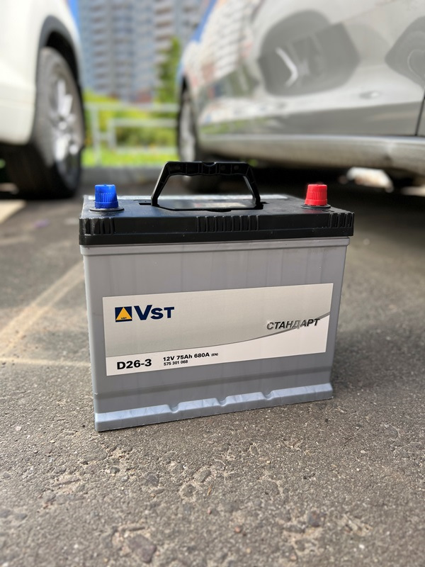 Аккумулятор VST Стандарт Азия D26L-3 75 — Toyota Highlander (XU50), 3,5 ...