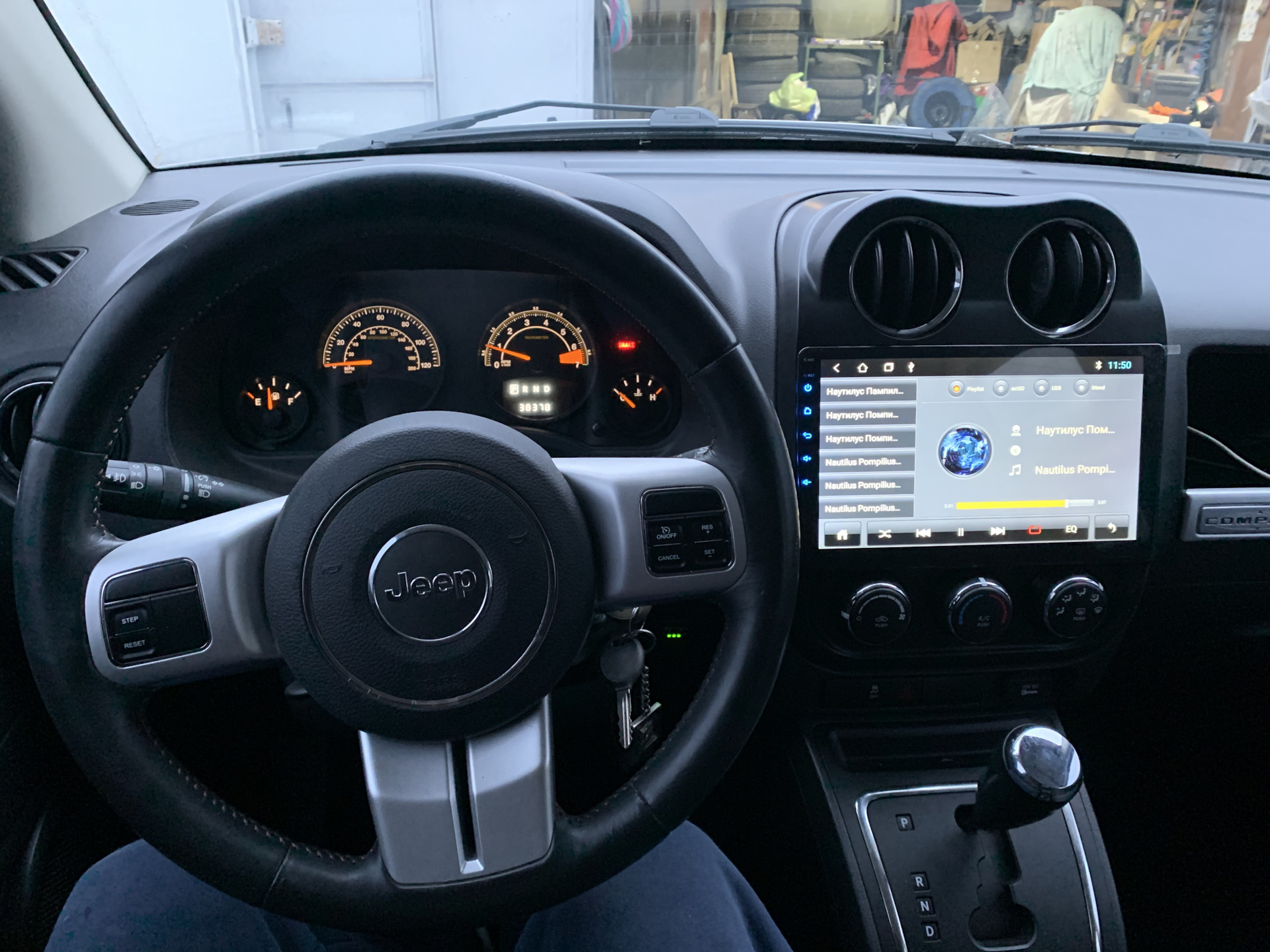 Магнитола + Камера заднего вида — Jeep Compass (1G), 2,4 л, 2015 года ...