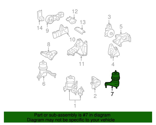 1237231010 Опора двигателя TOYOTA LEXUS | Запчасти на DRIVE2