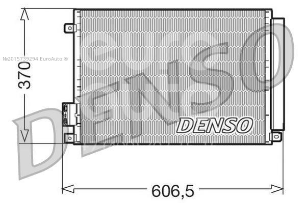 DCN09045 Радиатор кондиционера Fiat 500/Ford Ka 08- DENSO | Запчасти на ...