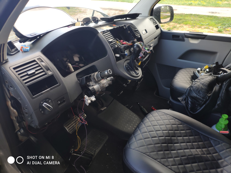 Мультируль, установка — Volkswagen Caravelle (T5), 2 л, 2011 года ...