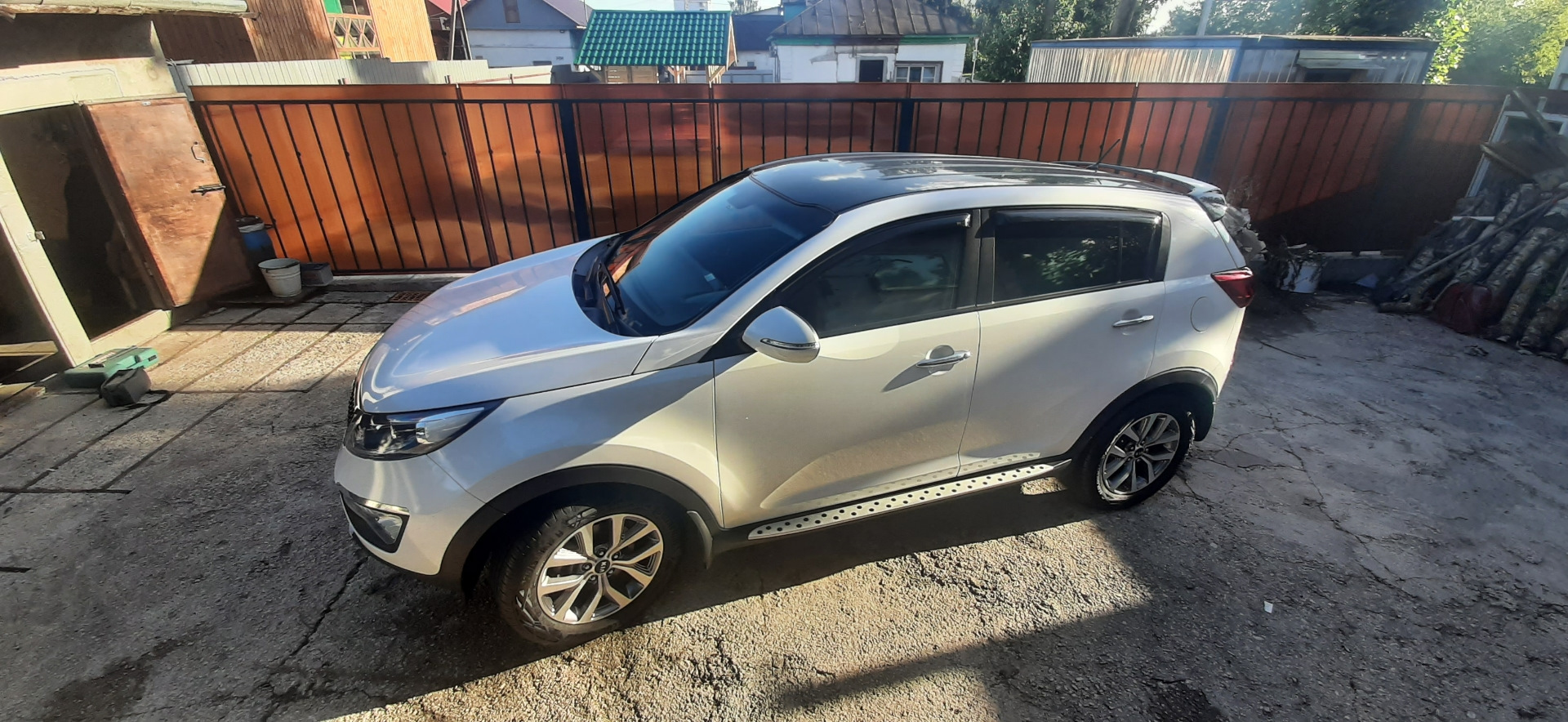 AEROLIFT и замена резины — KIA Sportage (3G), 2 л, 2015 года ...