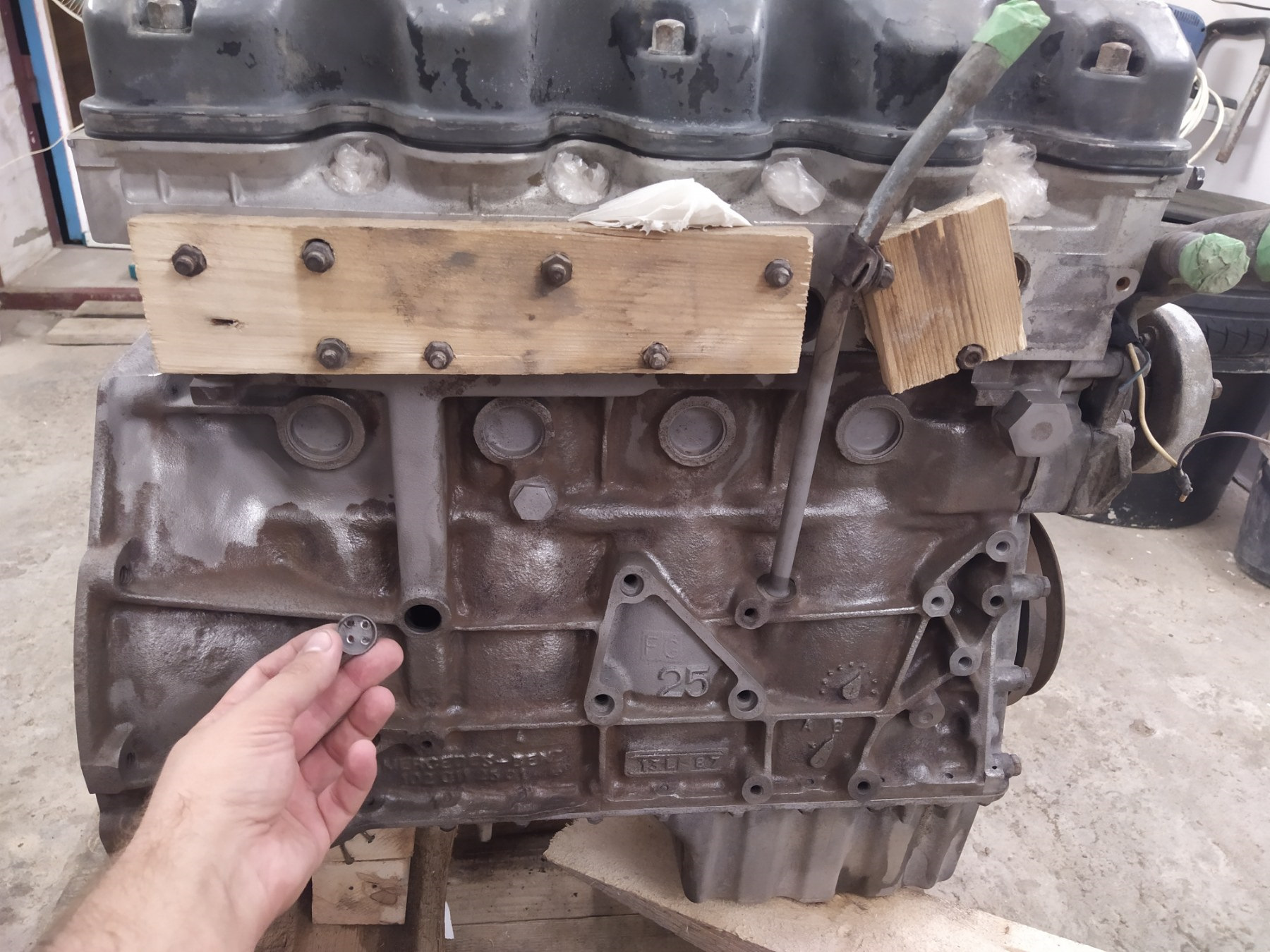 Замена 102го мотора — Mercedes-Benz 190 (W201), 1,8 л, 1993 года ...