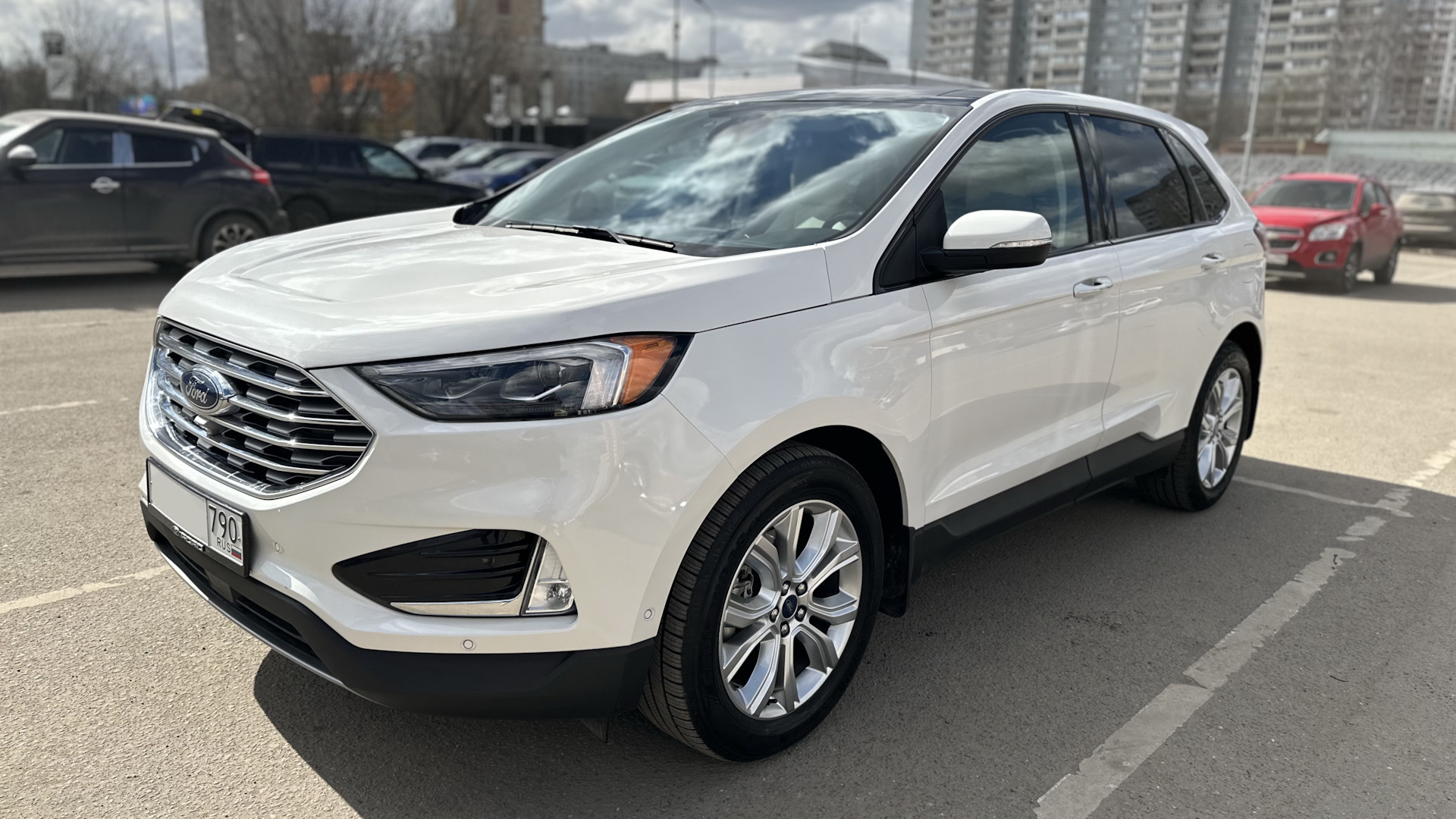 Ford Edge (2G) 2.0 бензиновый 2019 | Edge Titan White на DRIVE2