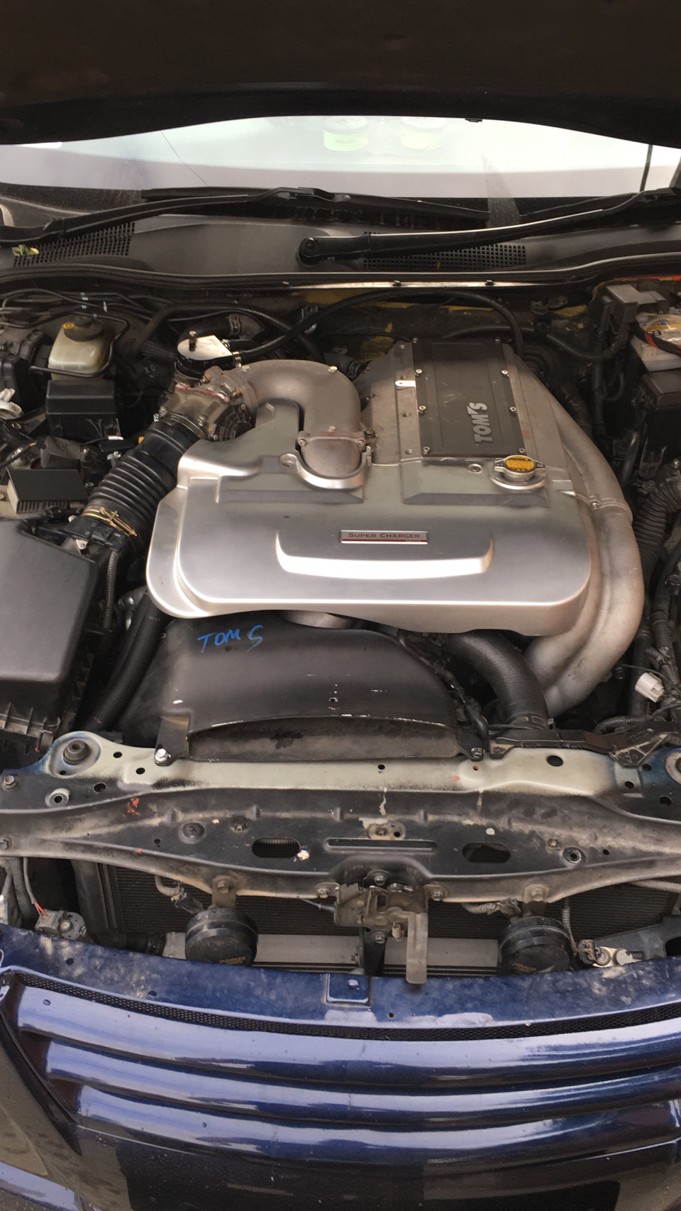 Установка supercharger — Toyota Mark X (GRX120), 3,5 л, 2007 года ...