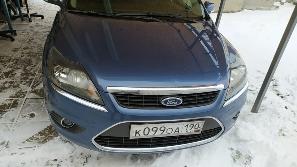 Фары с черной маской проданы! — Ford Focus II Sedan, 1,8 л, 2008 года ...