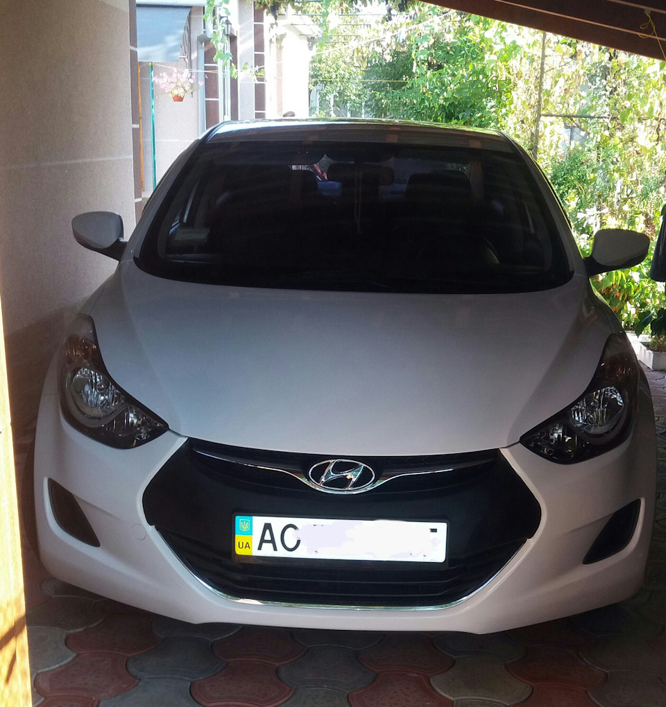 Перетяжка переднього бамперу рідкою резиною — Hyundai Elantra (5G), 1,6 ...