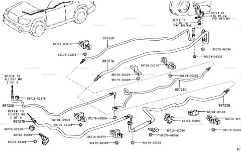 8871802170 Зажим трубки кондиционера TOYOTA LEXUS | Запчасти на DRIVE2