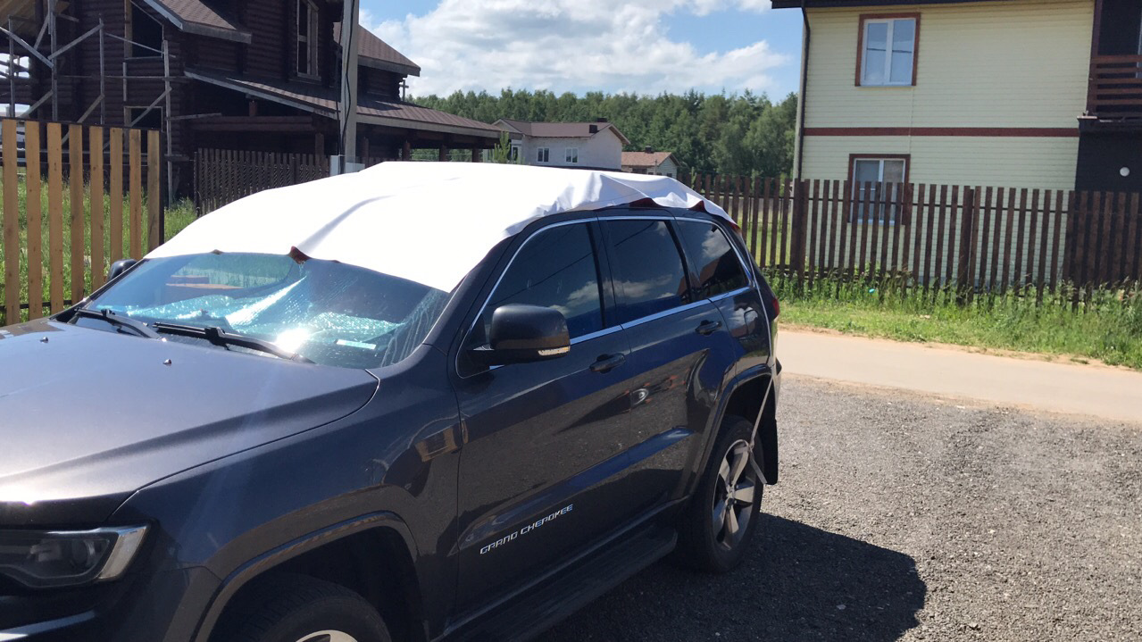 Спасаемся от жары и палящего солнца — Jeep Grand Cherokee (WK2), 3 л ...