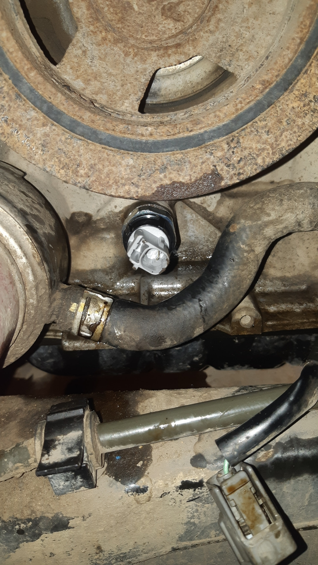 Замена датчика давления масла — Nissan Teana (J32), 2,5 л, 2013 года ...