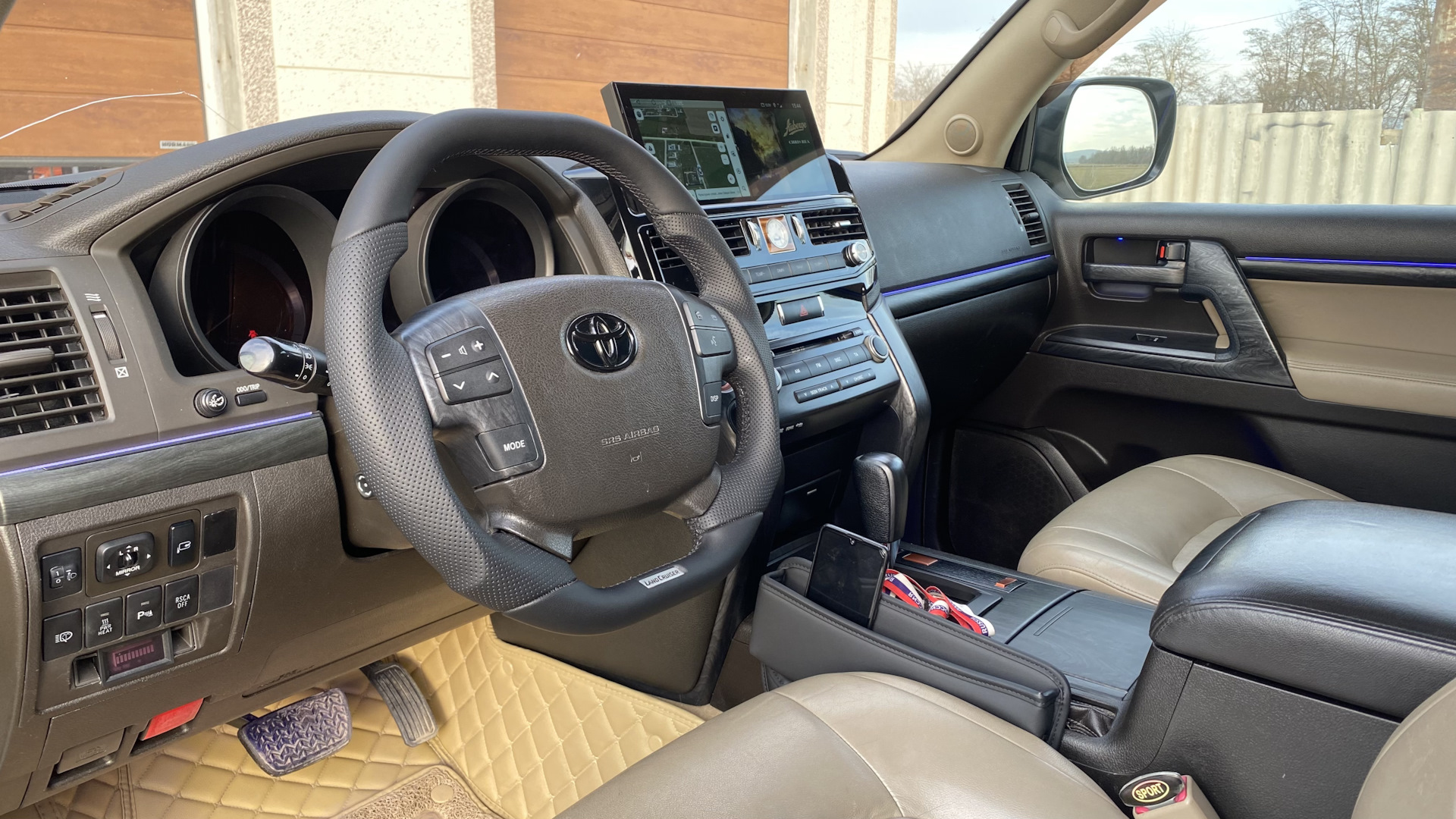 Установка анатомического руля . Тайота лэнд крузер 200. — Toyota Land Cruiser 200, 4,5 л, 2010 ...