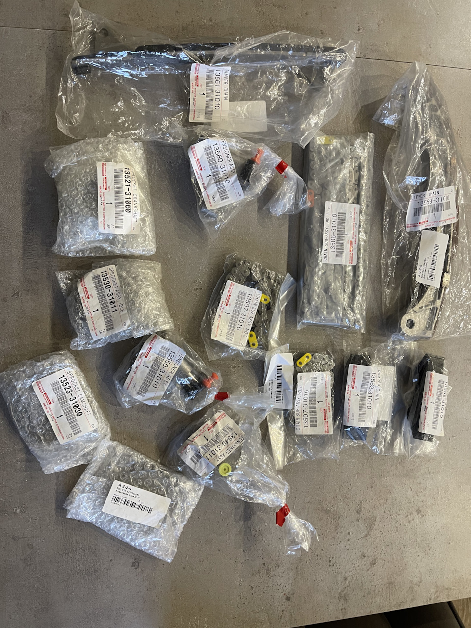 1356131010 Комплект цепи ГРМ 1GR-FE TOYOTA LEXUS | Запчасти на DRIVE2