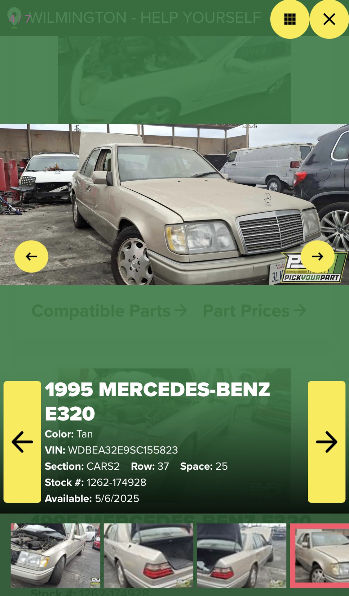 Репортаж со свалки часть 6 — Mercedes-Benz E-Class (W124), 3,2 л, 1995 года | запчасти | DRIVE2