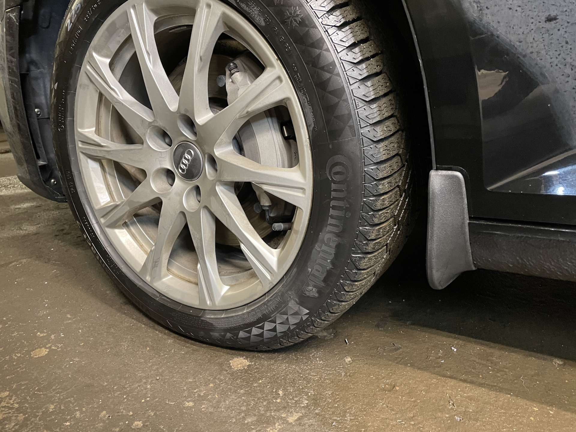 Установка брызговиков. — Audi A4 Avant (B9), 2 л, 2019 года ...