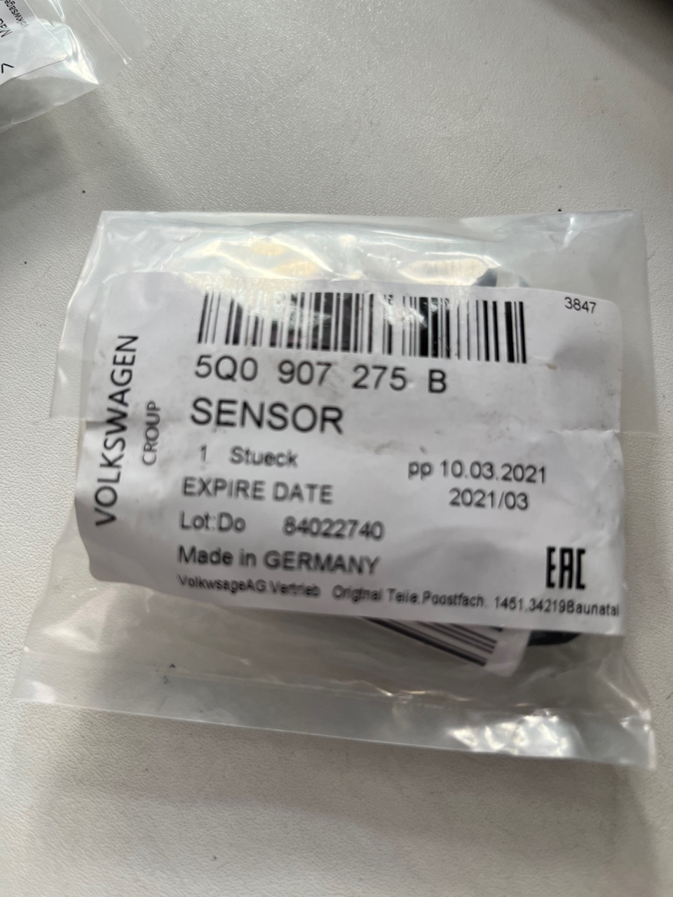 Установка комплекта измерения давления в колесах (TPMS) — Audi A5 ...