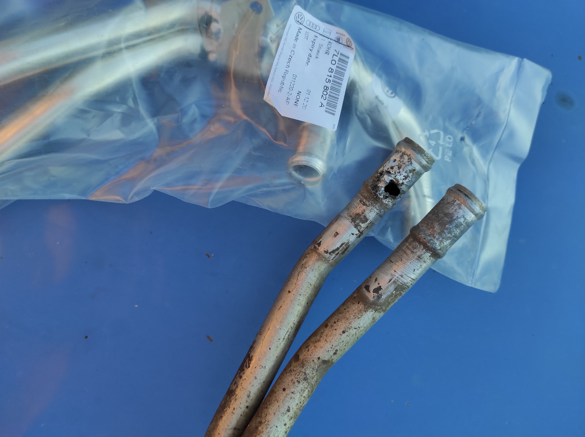 труби — Volkswagen Touareg (1G), 3 л, 2005 года | своими руками | DRIVE2