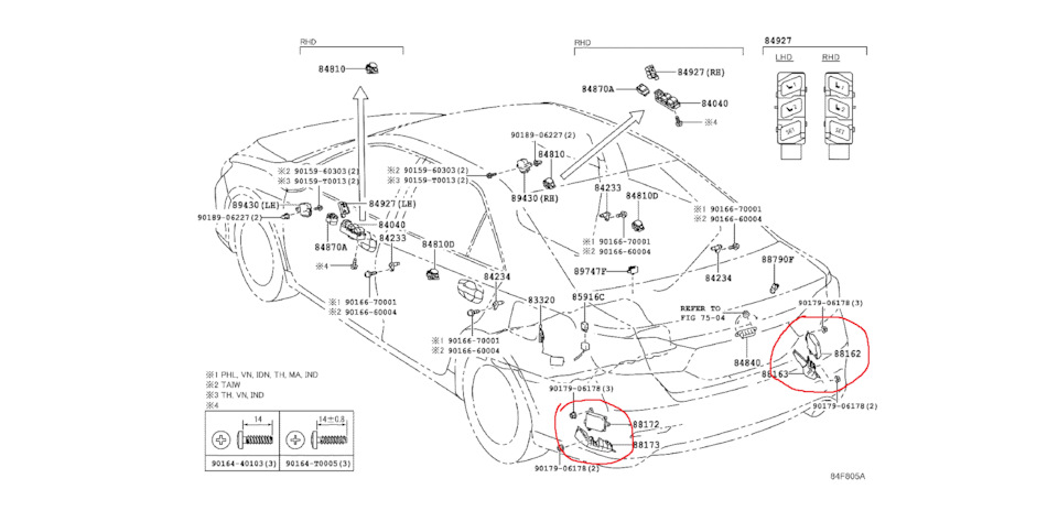 9016440103 SCREW BINDING TOYOTA LEXUS | Запчасти на DRIVE2