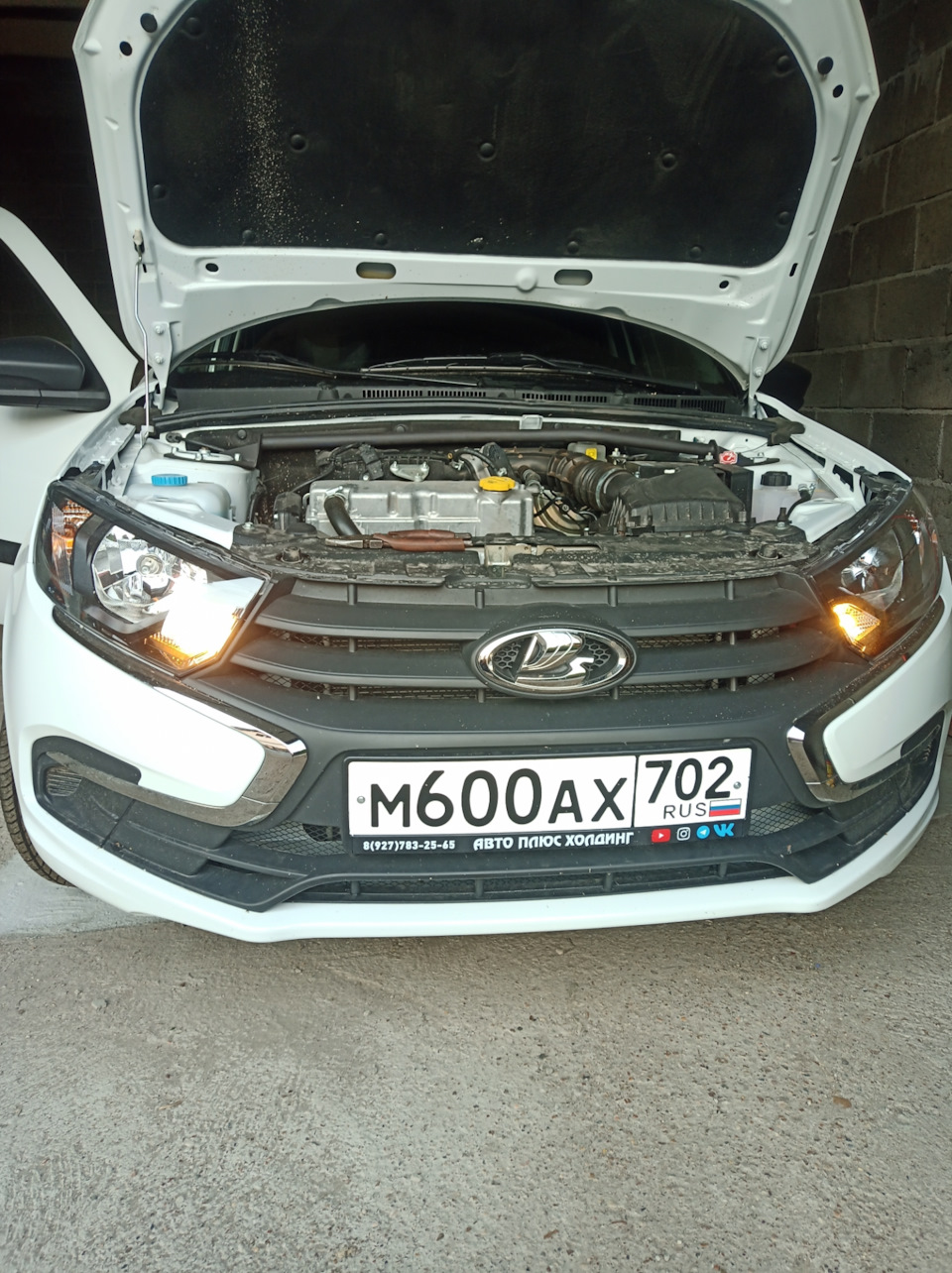Жёлтые ходовые огни — Lada Гранта (2G) FL, 1,6 л, 2024 года | стайлинг ...