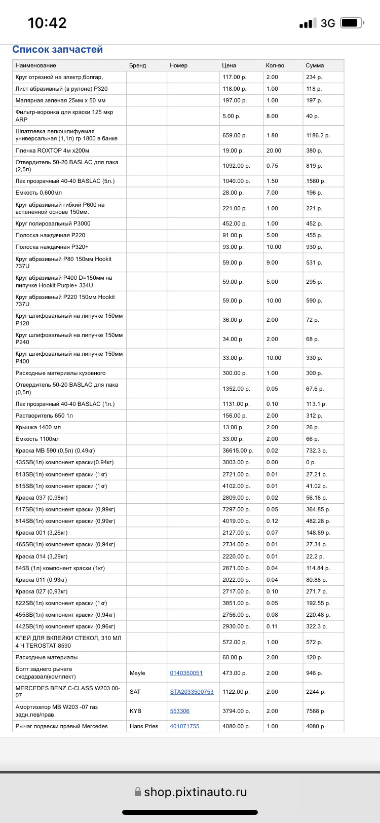 Итого доведения автомобиля до ума — Mercedes-Benz C-Class (W203), 1,8 л ...